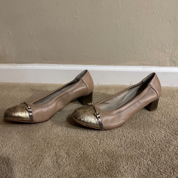 Attilio Giusti Leombruni | Shoes | Agl Snakeskin Cap Toe Low Heel Pump ...